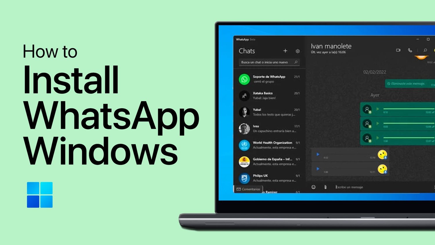 WhatsApp downloaden en installeren op Windows PC - Tutorial