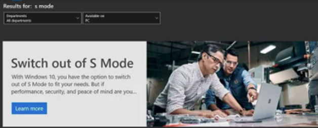 Wat zijn de vereisten om uit de S -modus te gaan op Windows 11