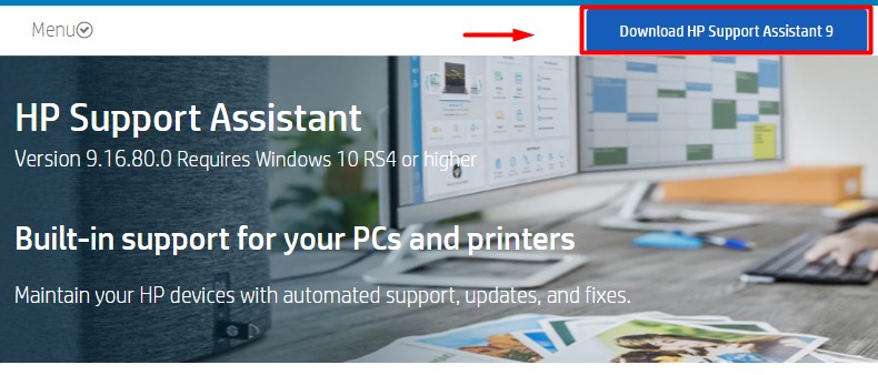 Hoe u het probleem "HP Support Assistant Down Down Your Computer" oplost