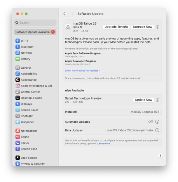 MacOS Tahoe Beta 9 download nu beschikbaar voor Mac - Mundo Geek