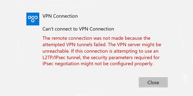 Fix: de externe verbinding is niet gemaakt omdat de poging tot VPN ...