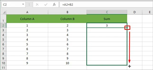 Hoe u de formule op de hele kolom in Excel kunt toepassen - Mundo Geek
