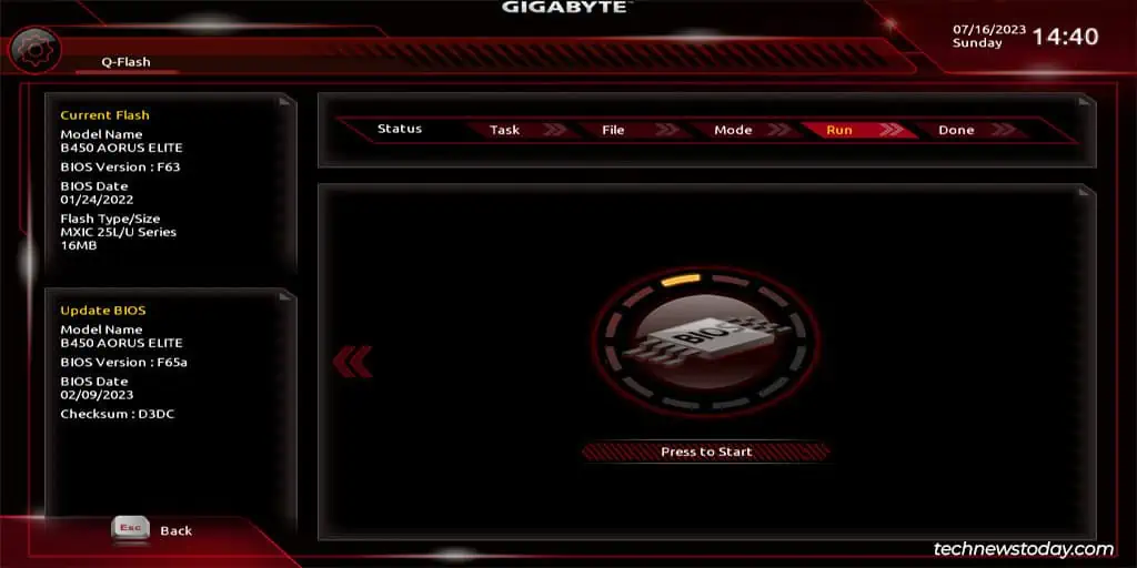 Hoe het BIOS van het Gigabyte-moederbord te updaten - Mundo Geek