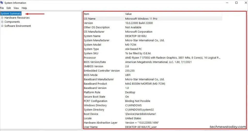 PC-specificaties controleren op Windows 11 - Mundo Geek