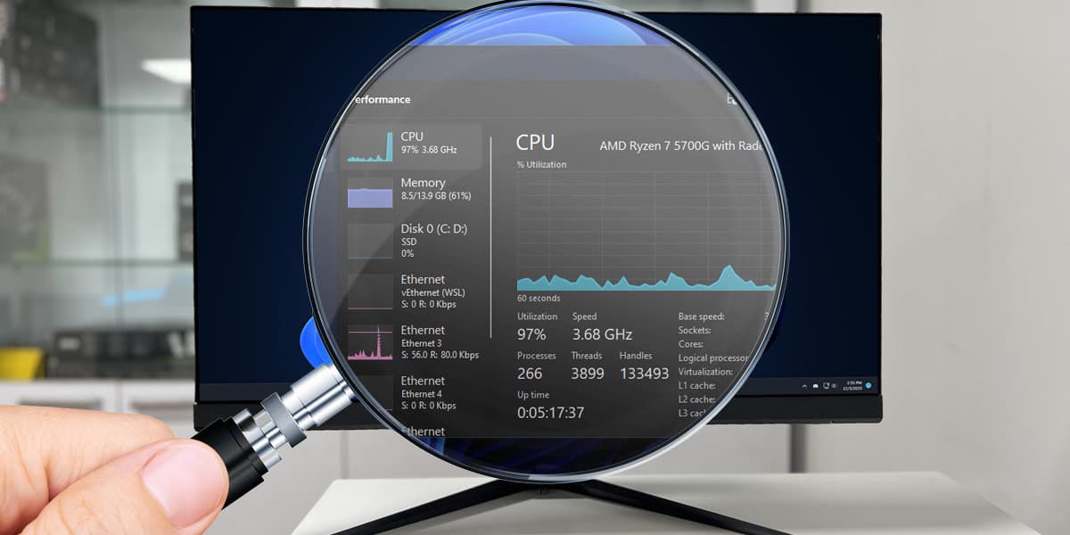 Hoe u het CPU-gebruik in Windows kunt controleren - Mundo Geek