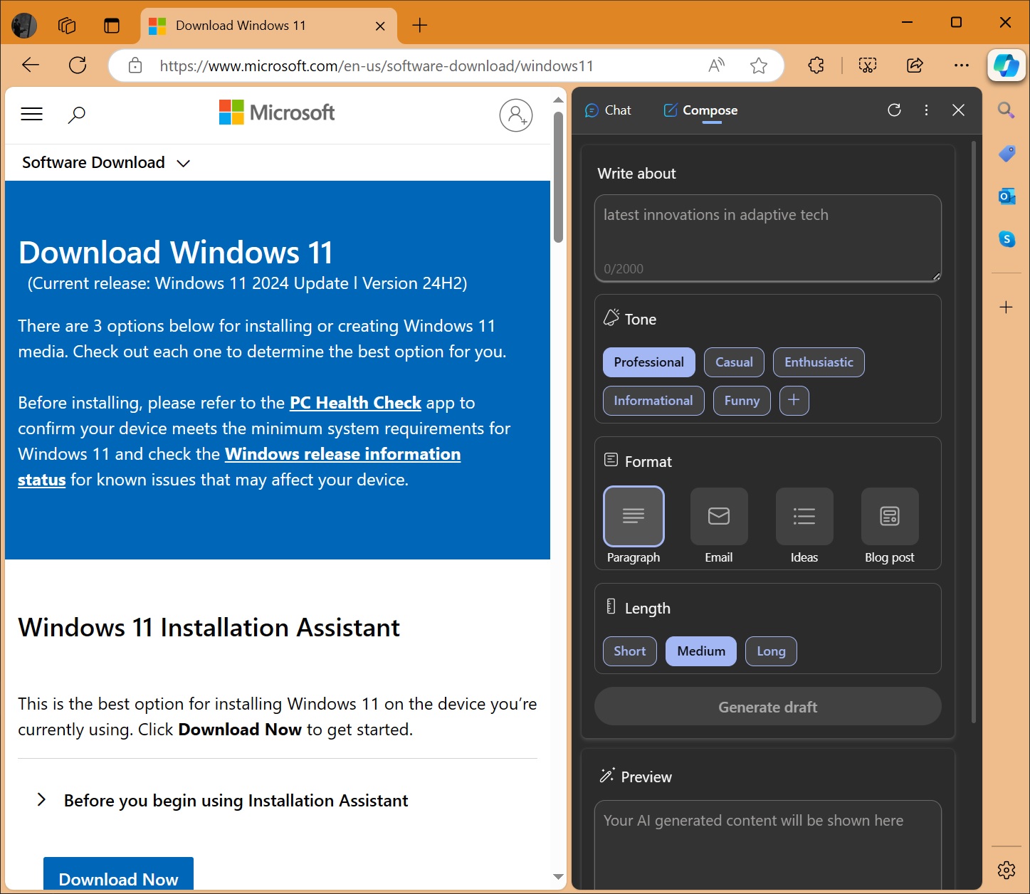 Microsoft Edge krijgt nieuwe Copilot -gebruikersinterface, hints op ...
