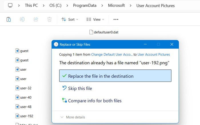 Hoe u standaard gebruikersaccountafbeelding in Windows kunt wijzigen