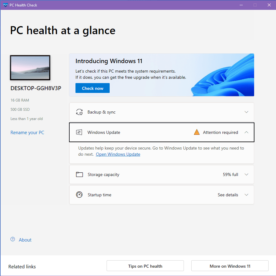 Hoe u de pc -gezondheid controleert op Windows PC Health Check (+ 2 ...