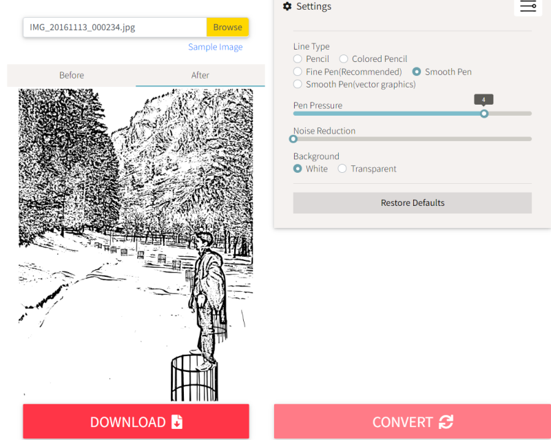 De 5 beste gratis tools om van een foto online een lijntekening te ...