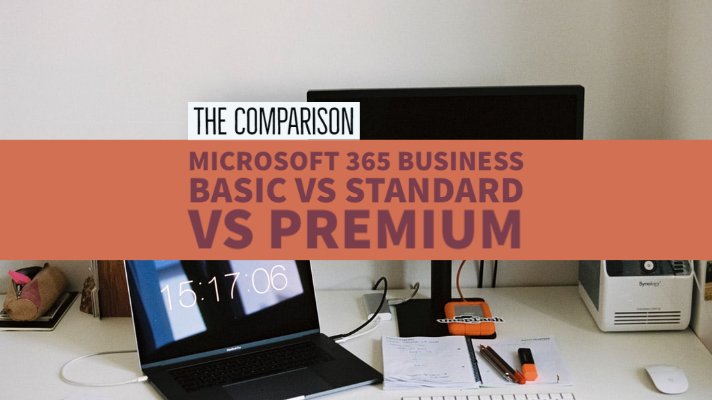 Sammenlign Microsoft 365 Business Essentials basic vs standard vs ...