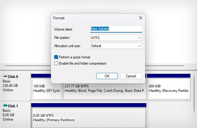 Hvordan formatere en SSD