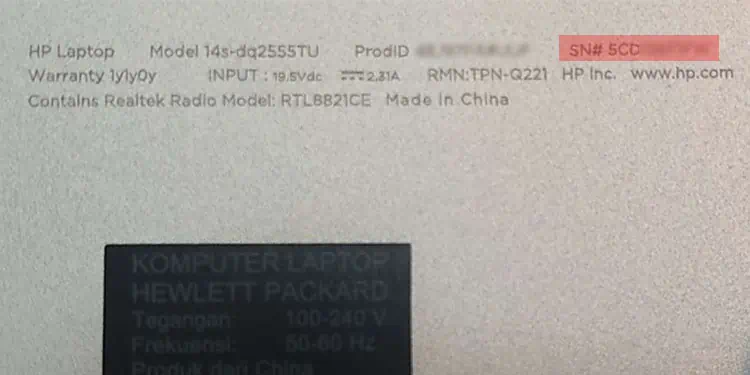 Hvordan finne serienummer på HP bærbar PC? 6 enkle måter - Mundo Geek