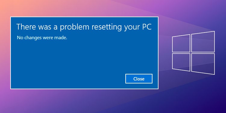 Fix: Det var et problem med å tilbakestille PC-en