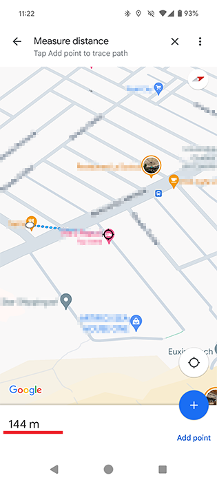 Hvordan måle avstand mellom to punkter i Google Maps