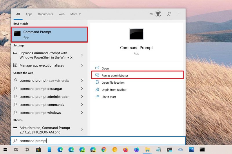 Slik starter du ledetekst (standard og administrativ) i Windows 10