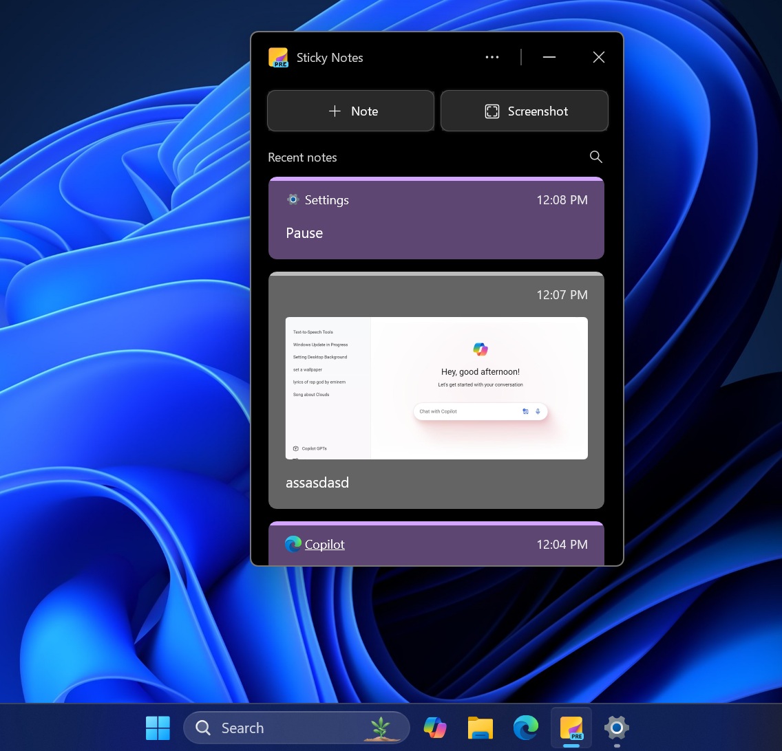Firma Microsoft automatycznie instaluje nowe notatki samoprzylepne w systemach Windows 11 i ...
