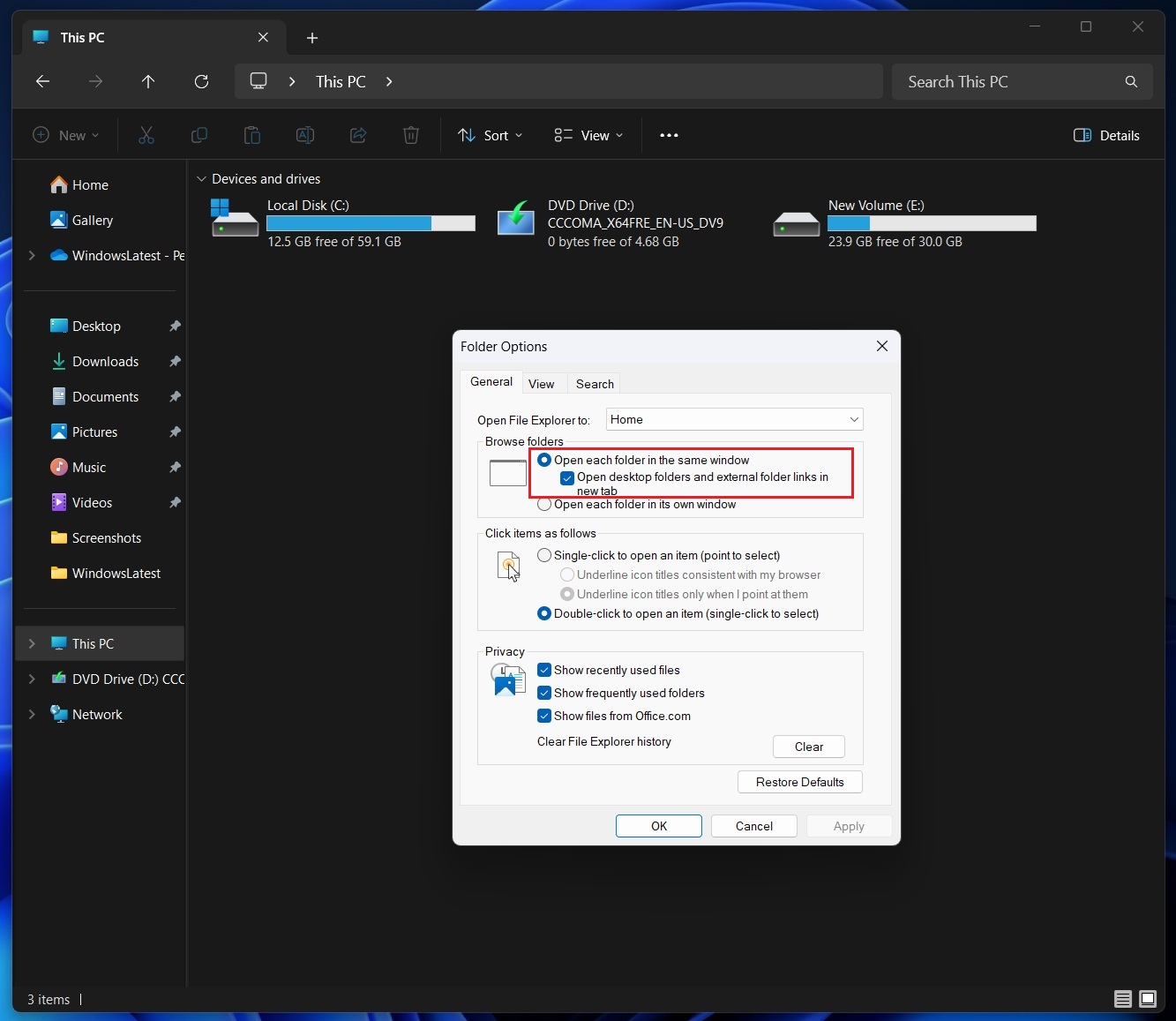 Eksplorator plików Windows 11 24H2 przywraca teraz karty po ponownym ...