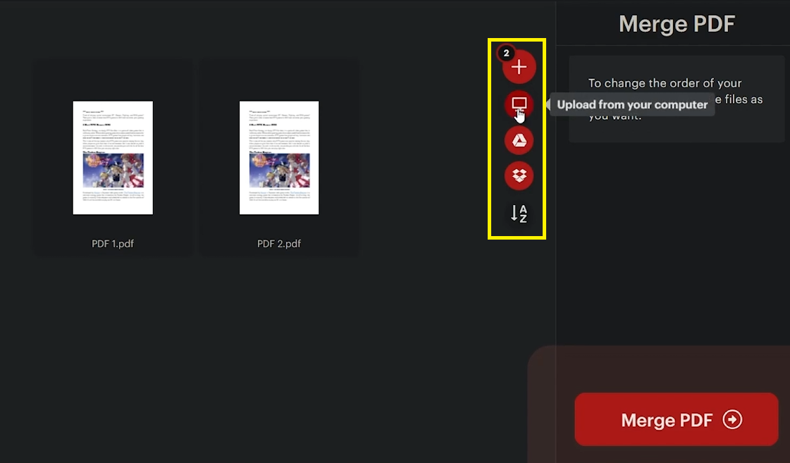 Como mesclar arquivos PDF em um - Combine o guia de arquivos PDF