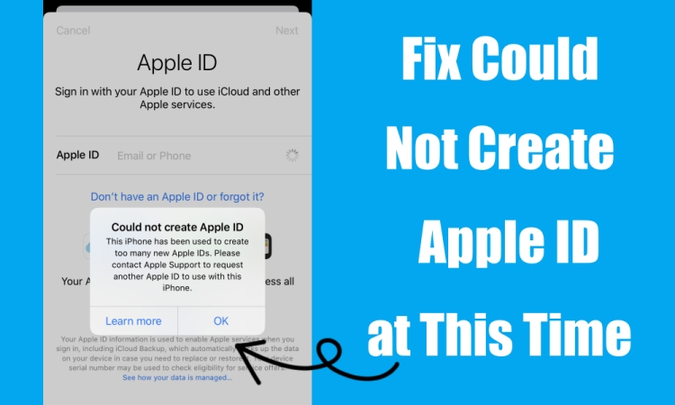 O ID Apple não pode ser criado neste momento: guia definitivo para ...