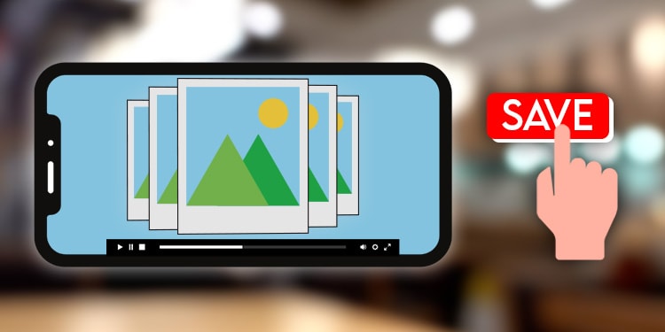 Como salvar uma apresentação de slides no iPhone?