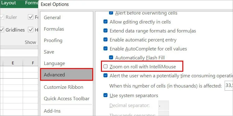 Excel Mouse Scroll não está funcionando? Experimente essas correções ...