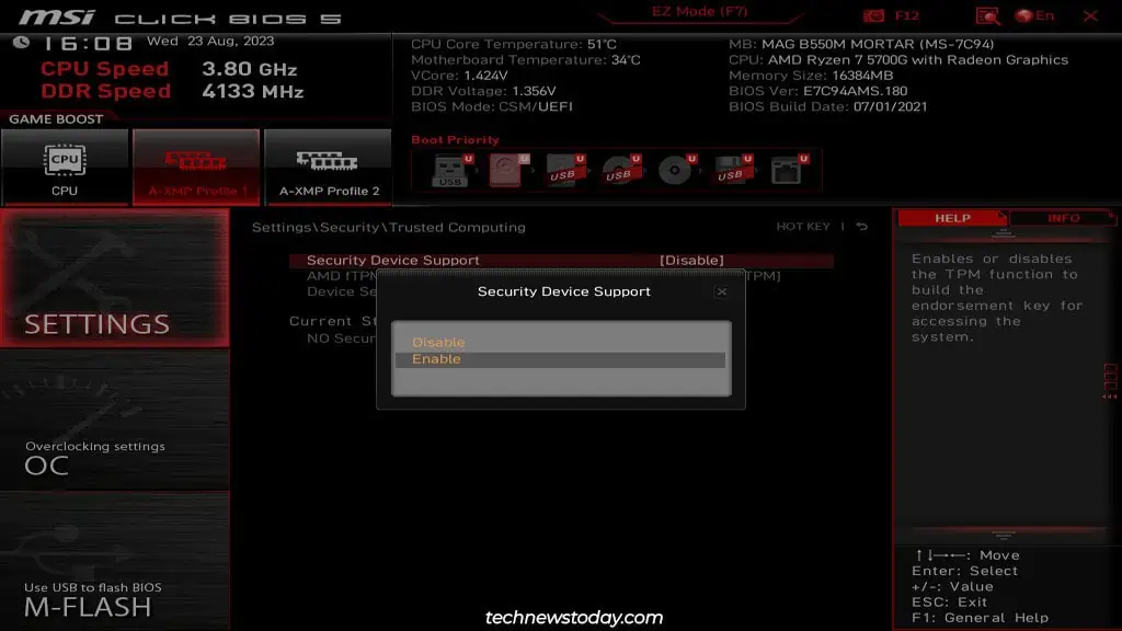 Como ativar o TPM no BIOS MSI - Mundo Geek