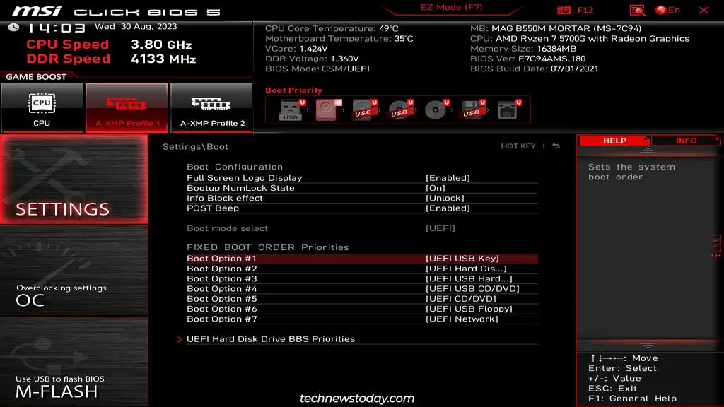 Melhores configurações de BIOS para placa-mãe MSI - Mundo Geek