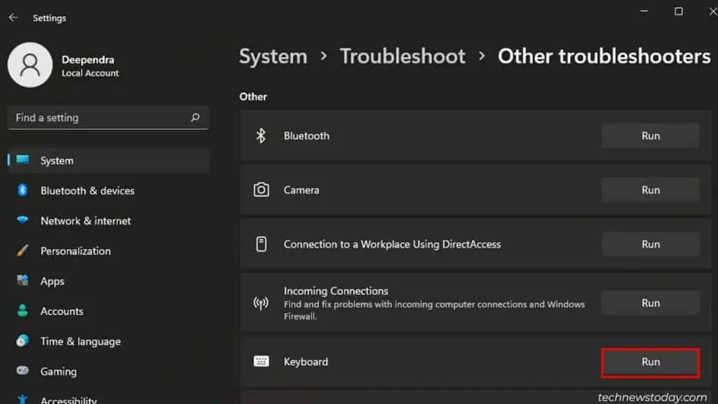 Corrigir Caps Lock invertido no teclado do Windows