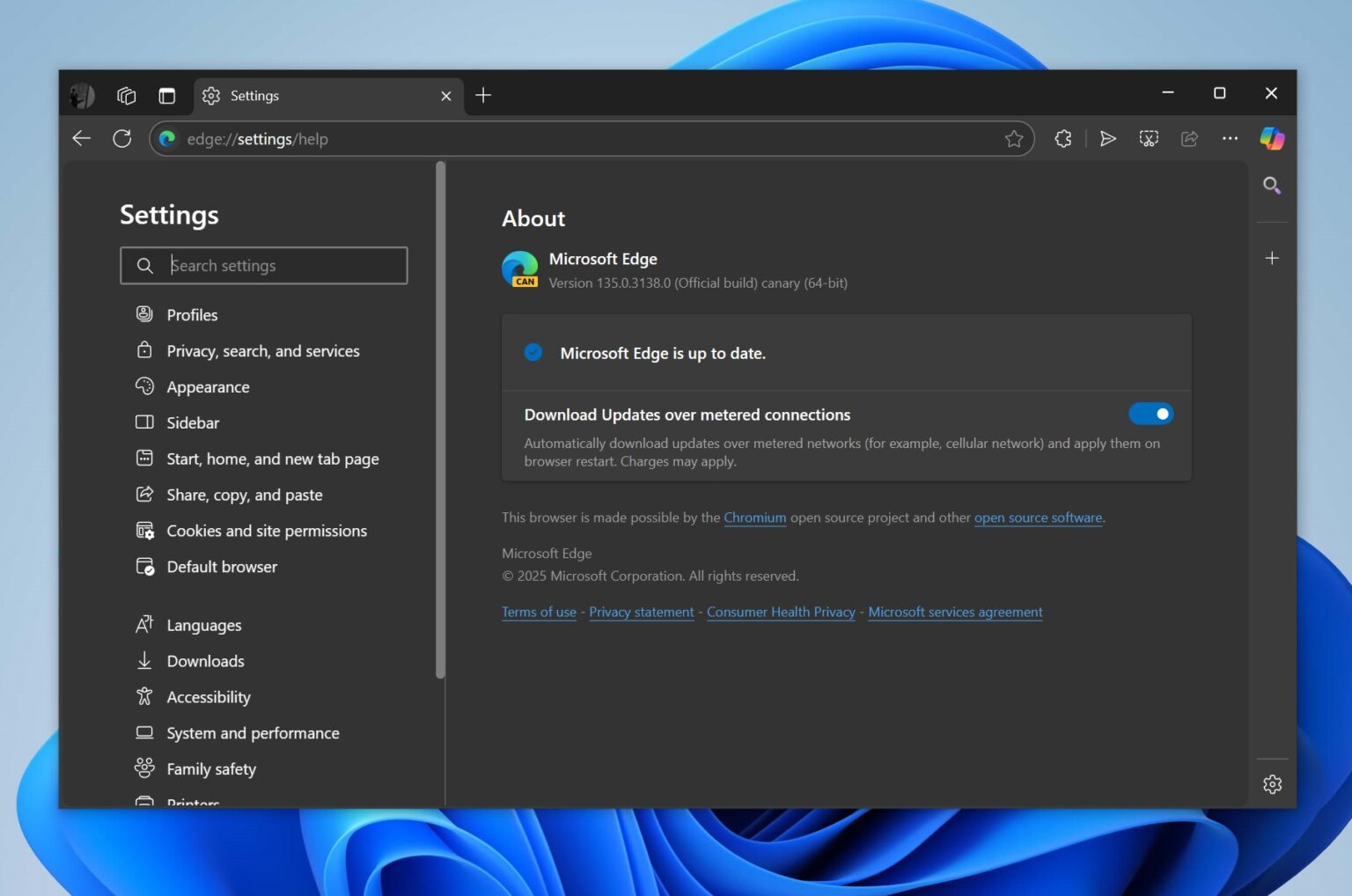 Microsoft Edge para obter mais rápido, organize as configurações para ...