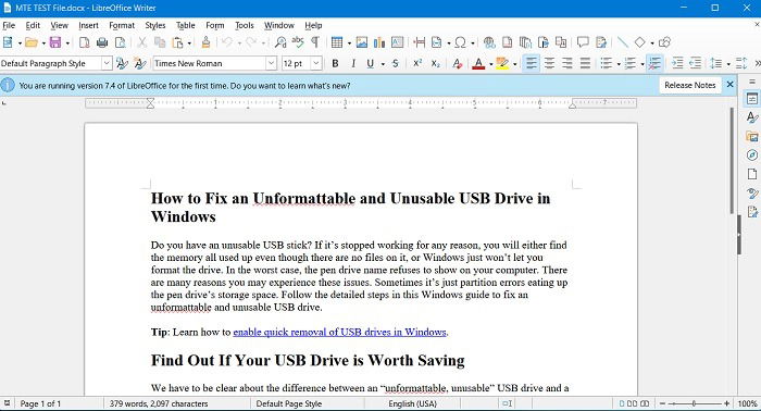 Como abrir um arquivo DOCX sem o Microsoft Office