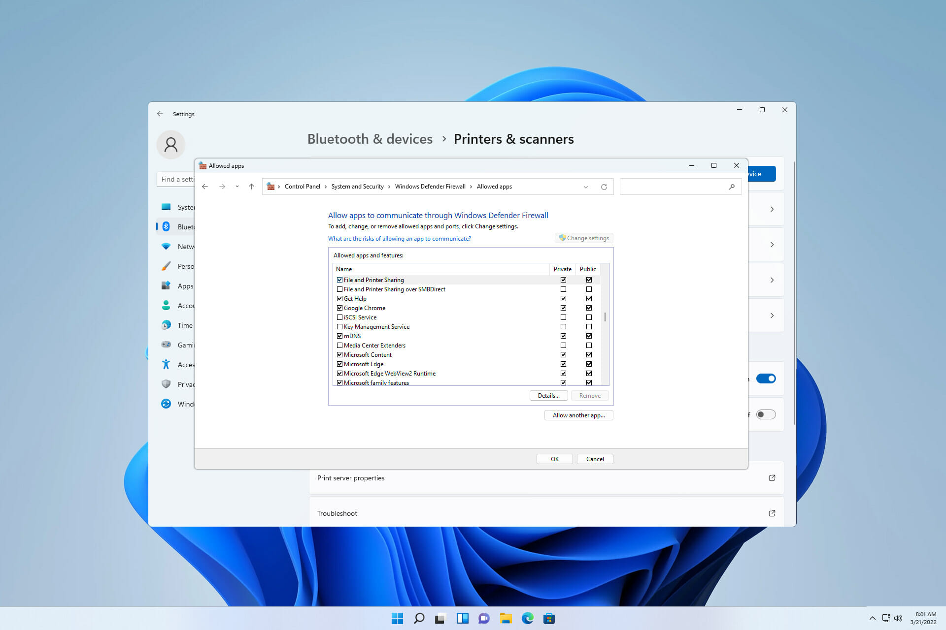 Como resolver o bloqueio do firewall da impressora no Windows 11 ...
