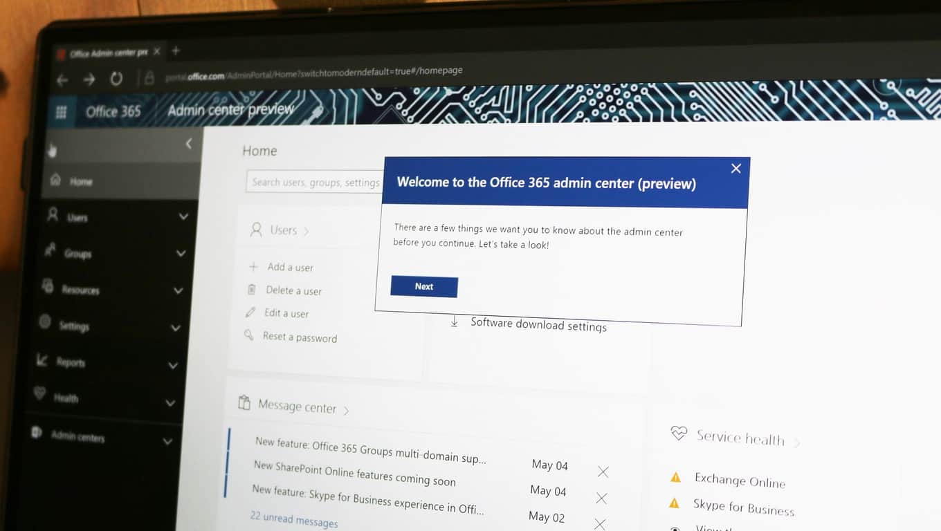 Como usar e personalizar o Office 365 Admin Center Homescreen