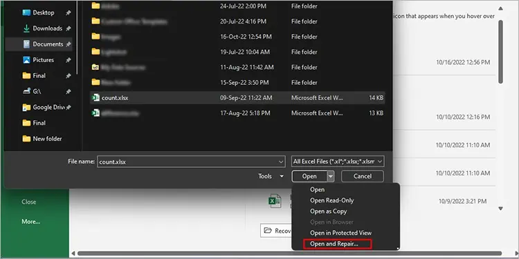 Oprava: Excel nemôže otvoriť súbor, pretože formát súboru alebo prípona ...
