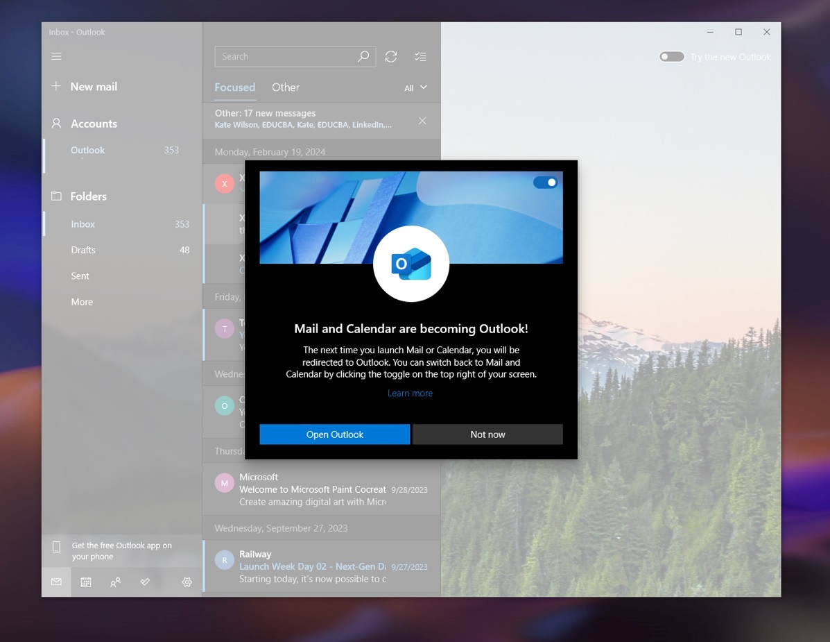 Microsoft vynútil inováciu aplikácie Mail na novú webovú aplikáciu ...