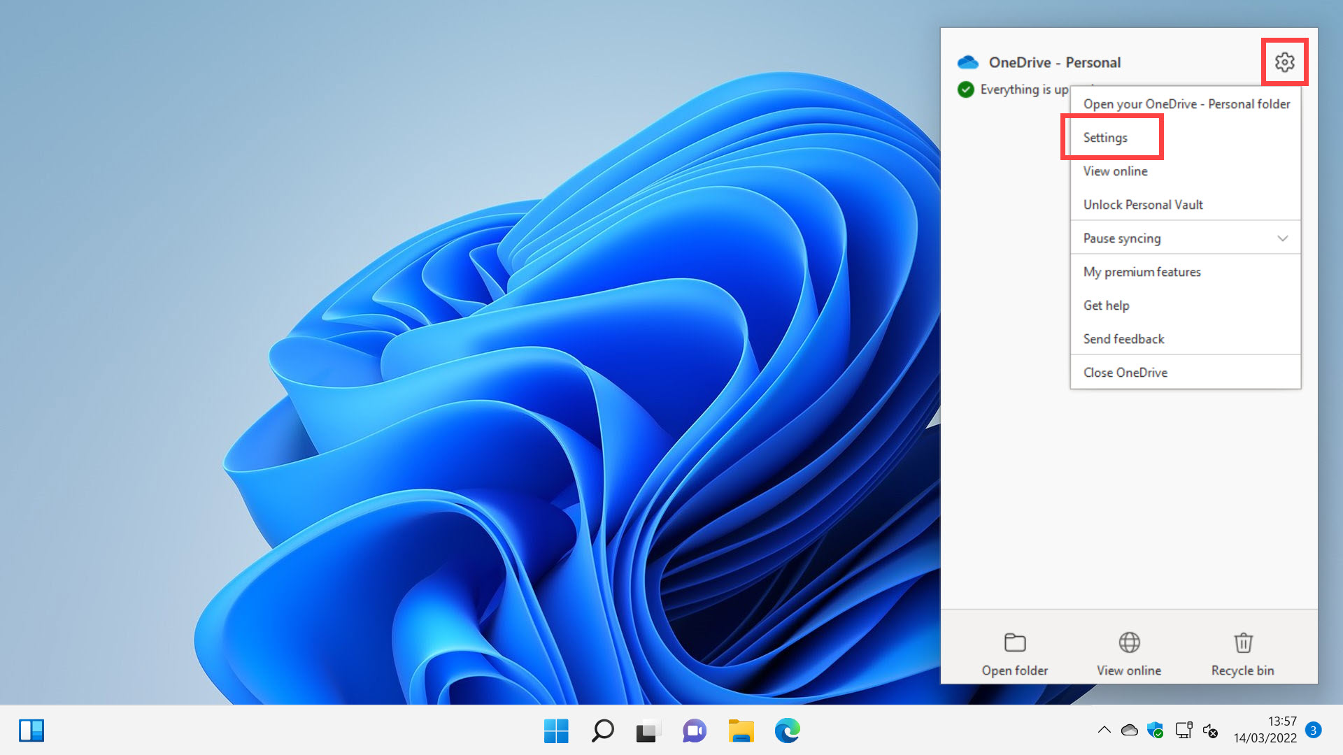 Tillgång och synkronisera filer med OneDrive -filer på begäran i Windows 11