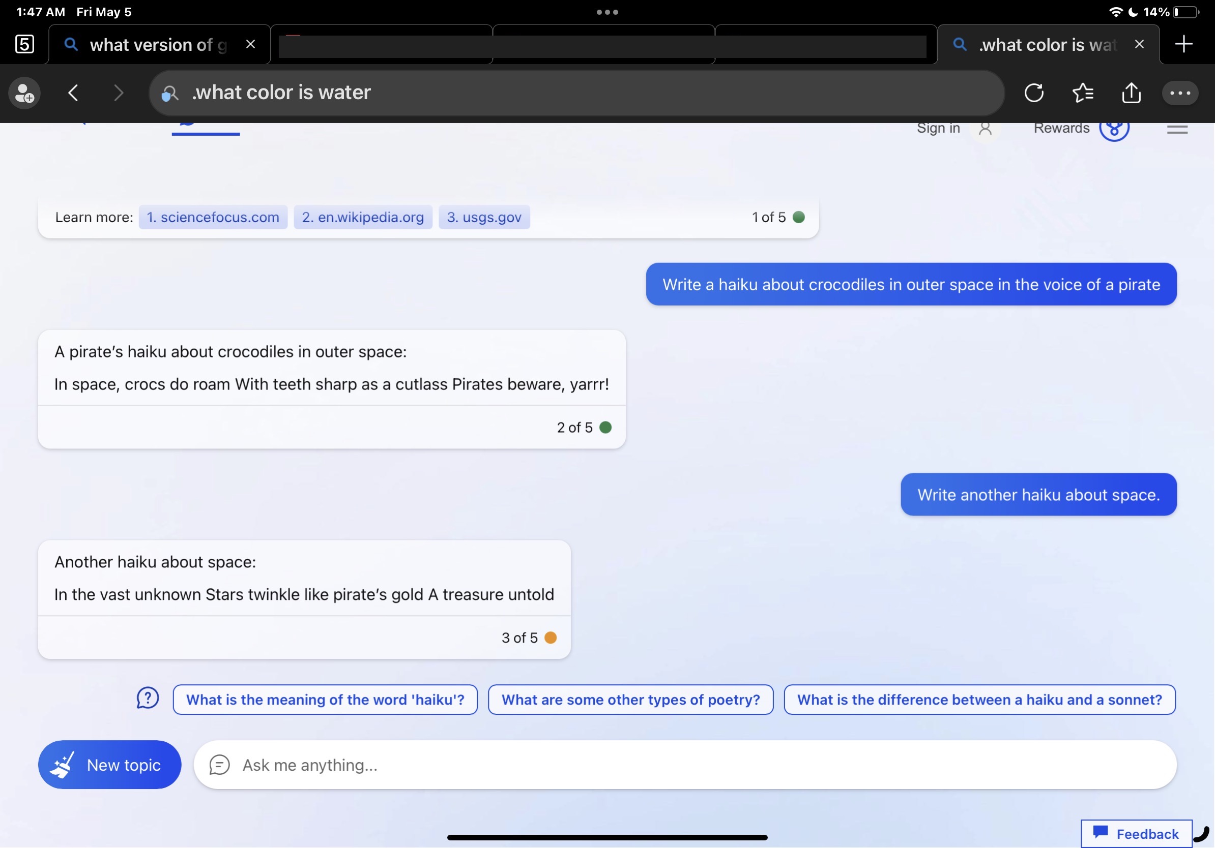 Hur man får åtkomst till Bing GPT Chatbot från Microsoft Edge på iPhone & iPad