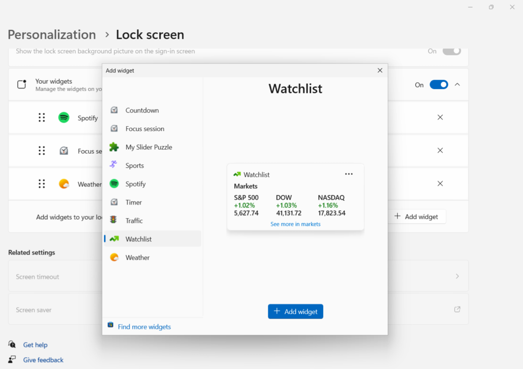 Hands-On: Windows 11: s nya låsskärm Widget-anpassning med tredjepartsappar