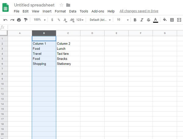 Hur man byter värden mellan celler, rader eller kolumner i Google Sheets