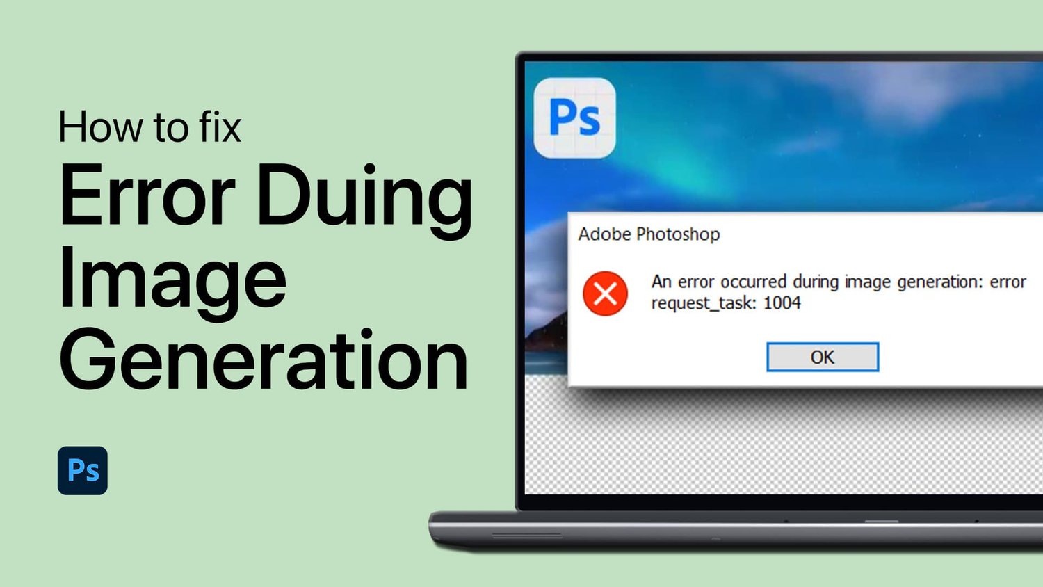 Cómo corregir el error ocurrido durante la generación de imágenes en Photoshop