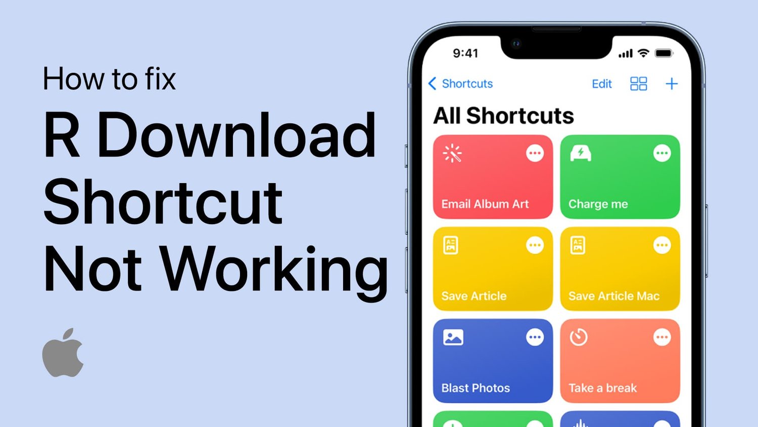 Comment corriger R Download Shortcut ne fonctionne pas sur iPhone - Guide