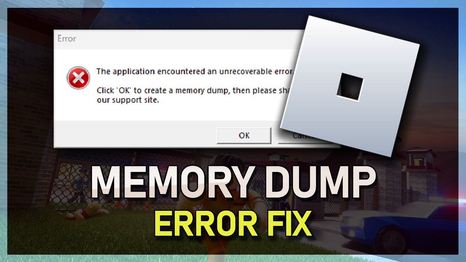Cómo reparar el error de volcado de memoria de Roblox en una PC con ...