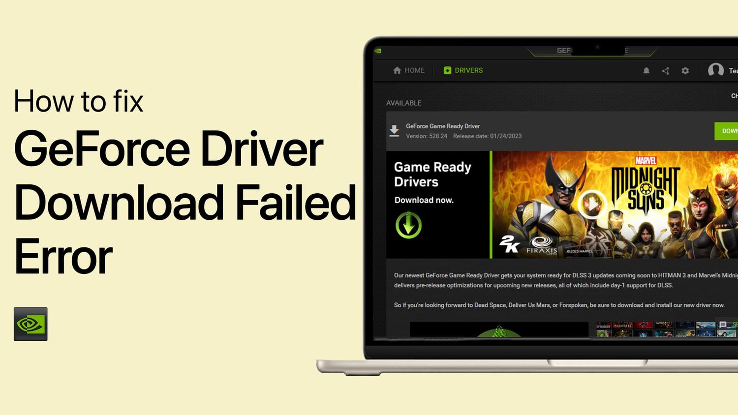 Cómo arreglar el error de la descarga del controlador de la experiencia nvidia geForce - Mundo Geek