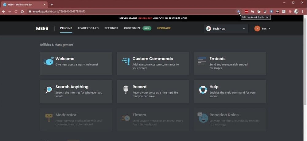 Cómo instalar y usar Mee6 Bot en Discord