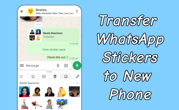 Cómo transferir calcomanías de WhatsApp al nuevo teléfono [Guía ...