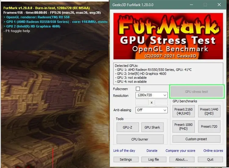 Prueba de estrés de GPU FurMark: tutorial detallado - Mundo Geek