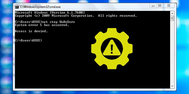 Cómo corregir el error "Error del sistema 5 ha ocurrido Denegado" Error