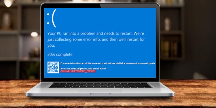 Cómo reparar el error BSOD HYPERVISOR_ERROR en BSOD