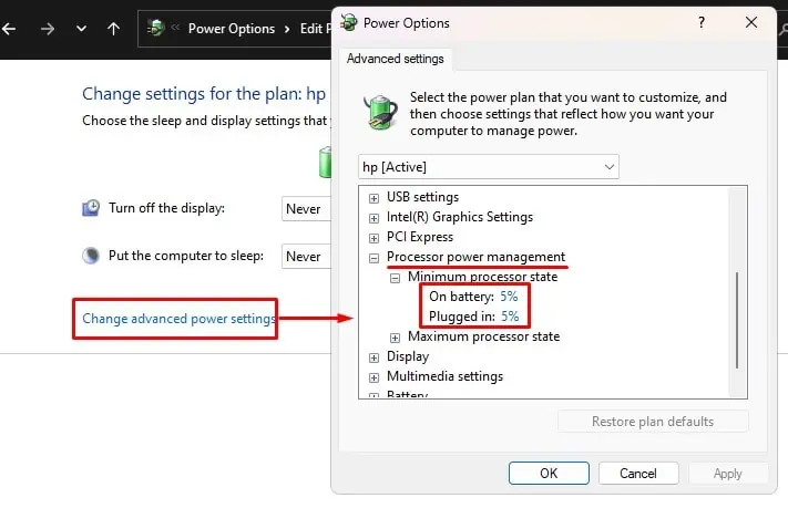 Estado mínimo del procesador en Windows (todo lo que necesitas saber ...