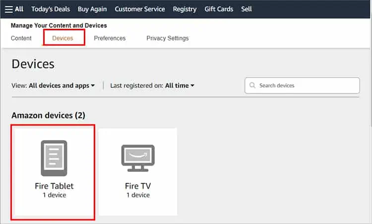 Cómo restablecer una tableta Amazon Fire