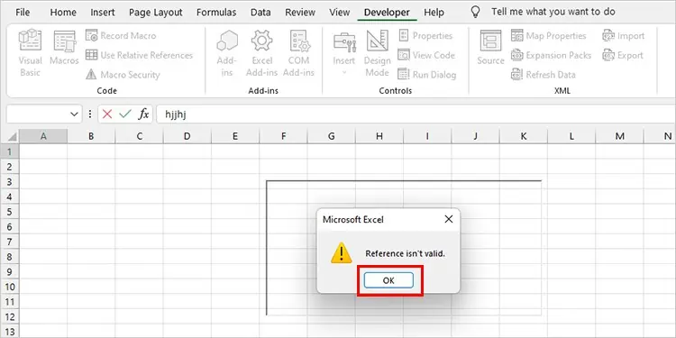 La referencia no es un error de Excel válido: 6 formas de solucionarlo ...